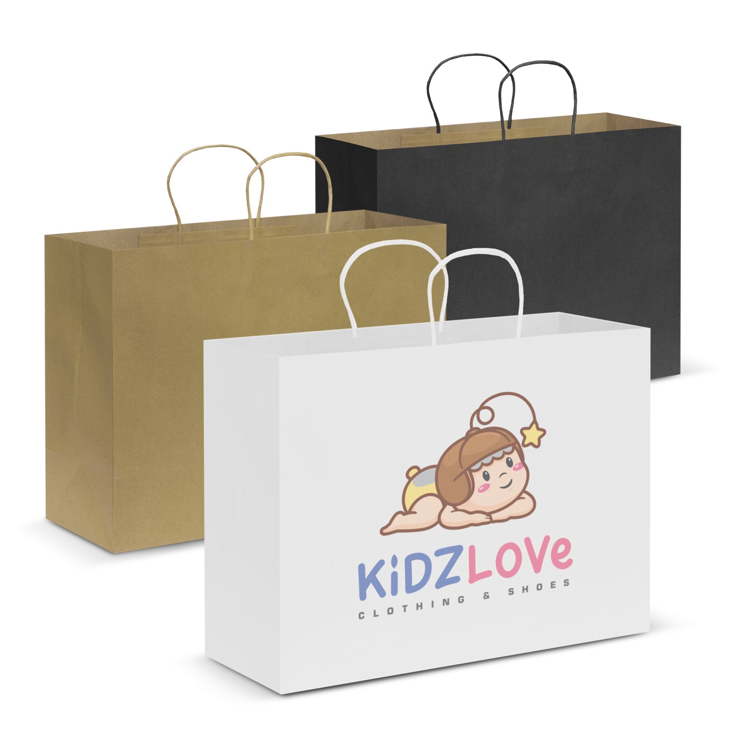 Paper Carry Bag - Extra Large (Carton of 100pcs) (107594) – Ace Workwear