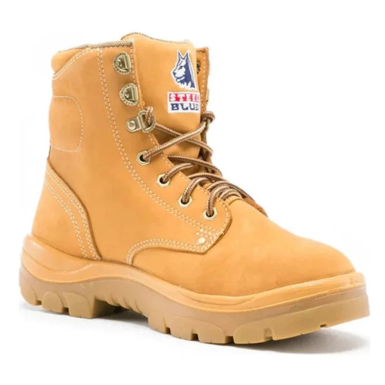 Steel Blue Wheat Argyle Lace up Steel Toe Cap Safety Boot (312102) (Pr ...