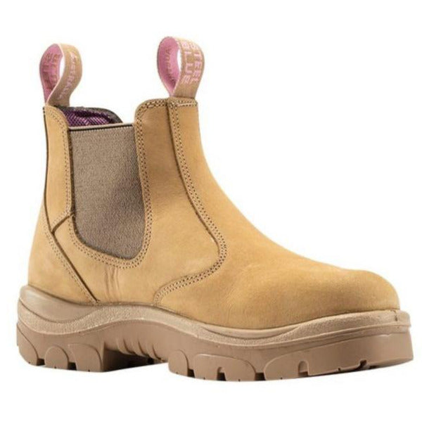 Steel Blue Sand Ladies Hobart Soft Toe Elastic Side Safety Boot (51070 ...