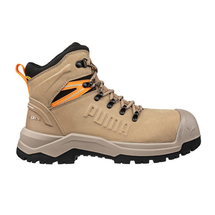 Puma Stone Iron HD Mid Fibreglass Toe Cap Zip Sided Lace Up Safety Boo ...