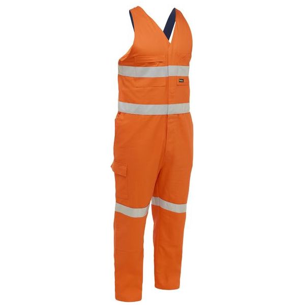 Bisley Taped Hi Vis Action Back Overall With Metal Press Stud Closure ...