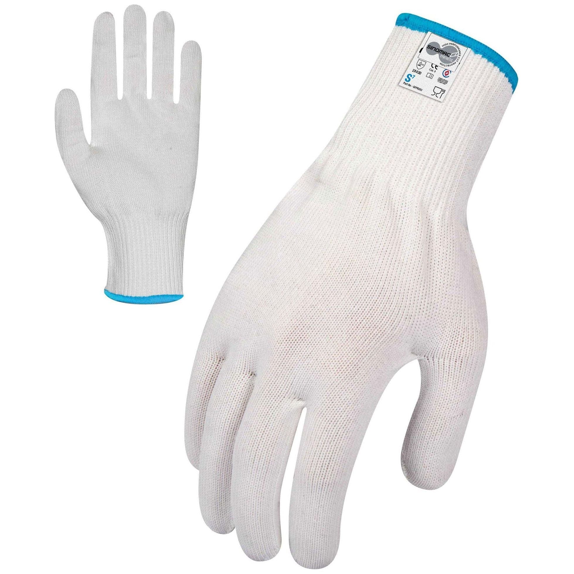 Force 360 Food Grade Cut Resistant White Synthetics Glove (Carton of 1 ...