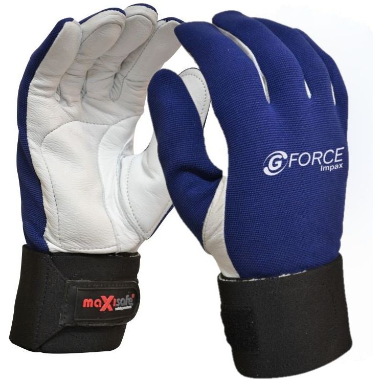 Maxisafe G-Force Impax Anti-Vibration Mechanics Glove - Pack of 12 (GM ...