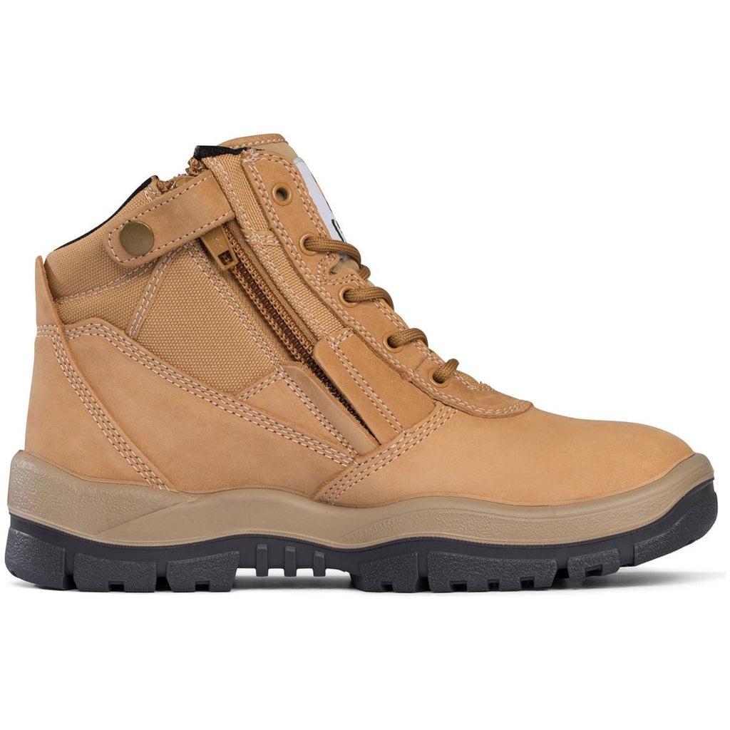 Mongrel 261050 Wheat Steel Cap Safety Zip Sided Boot (261050)