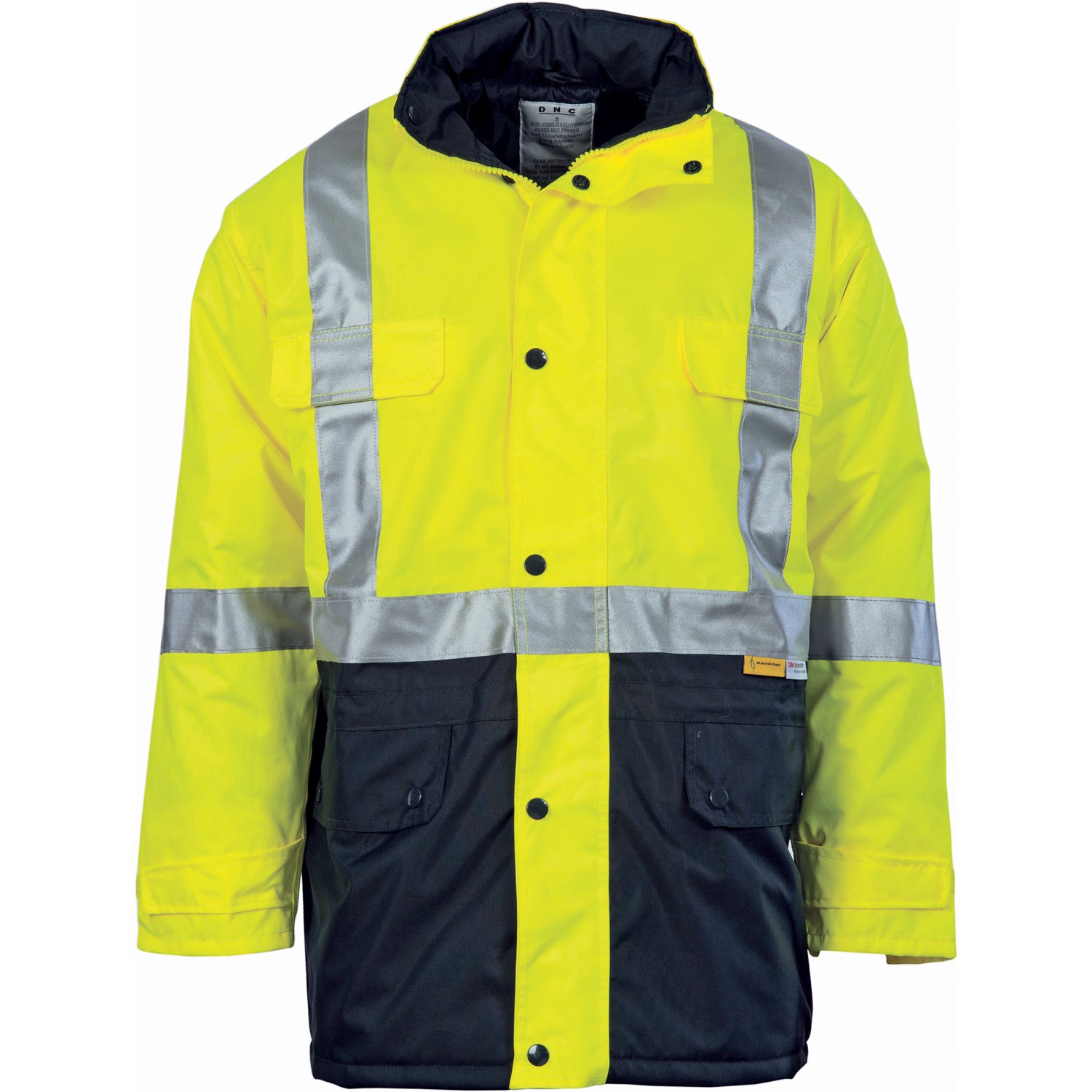 DNC HiVis Two Tone Quilted Jacket with 3M R/Tape (3863) – Ace Workwear