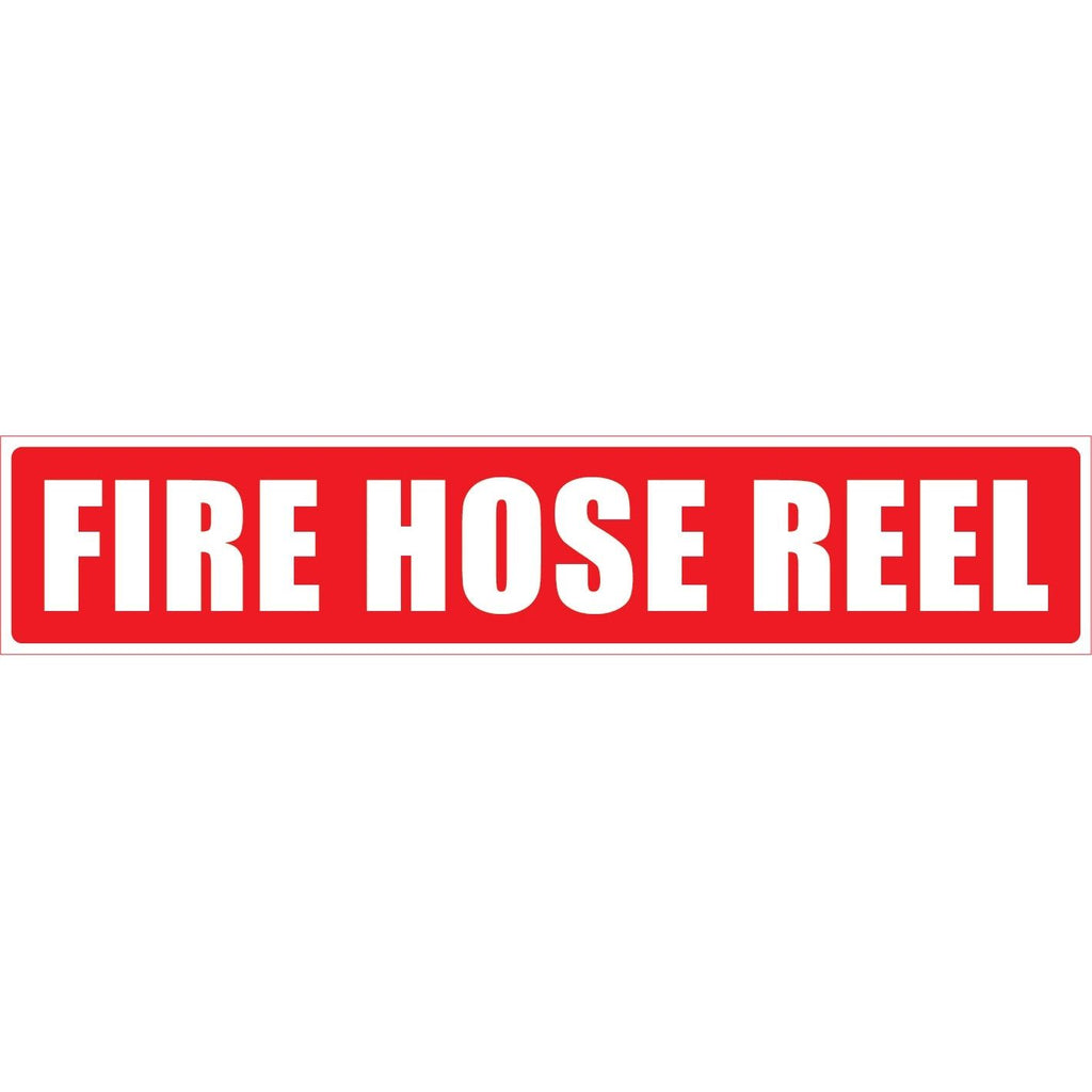 Fire Hose Reel Sticker Strip 500mm x 100mm - (Pack of 10)