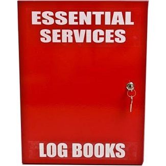 Essential Services Log Book Cabinet (Metal) with 003 Locked & Keys (15 ...
